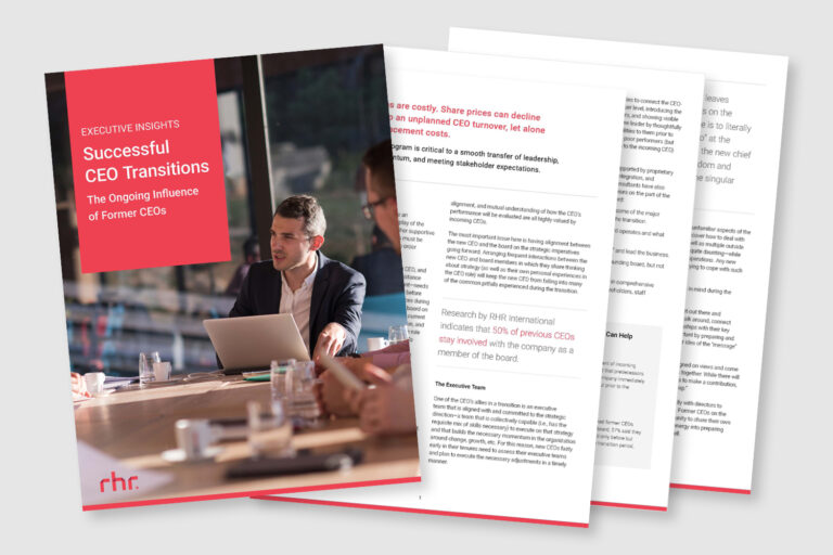 News and Insights | RHR | Global Leadership Consultancy